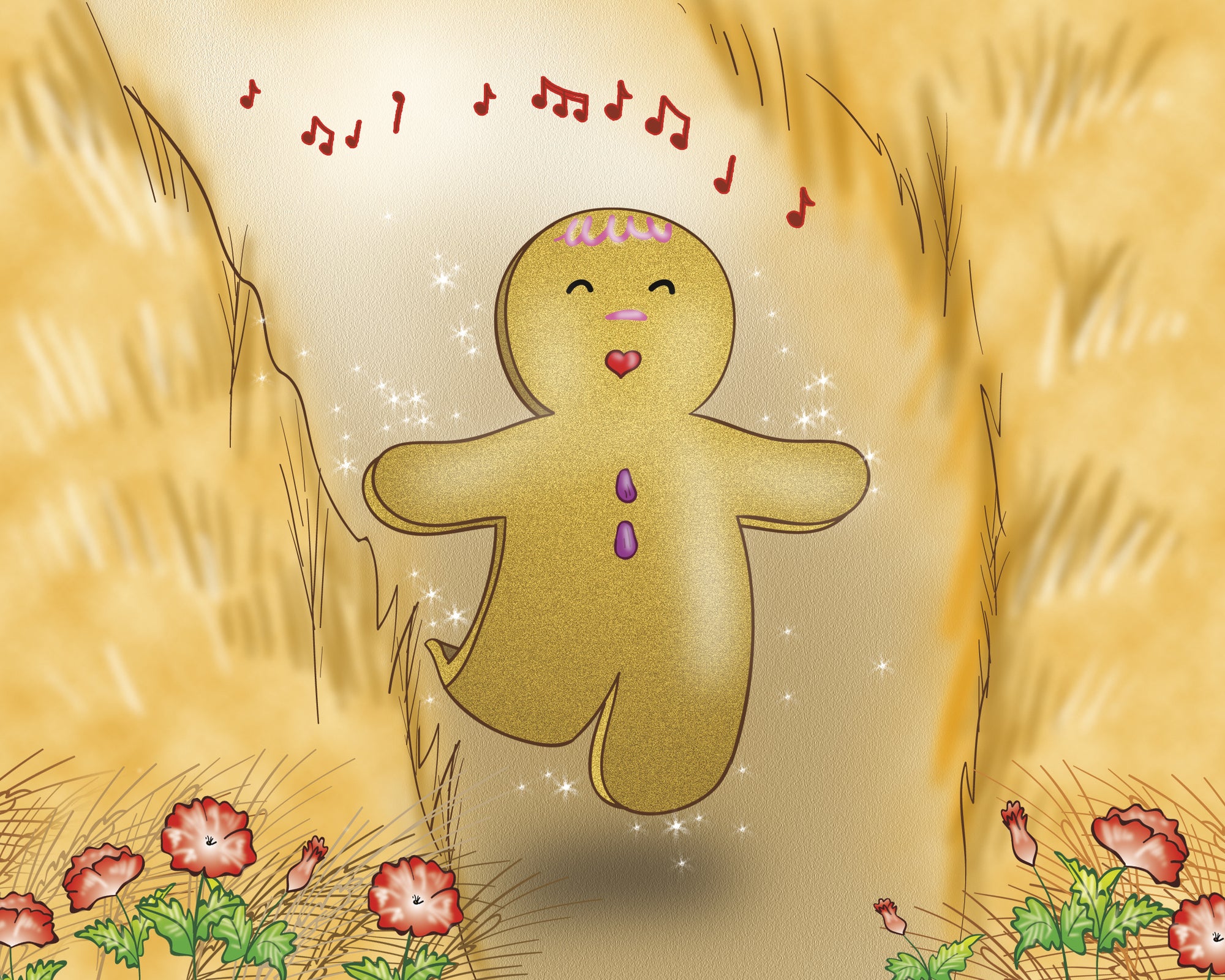 Gingerbread Man Running Shrek